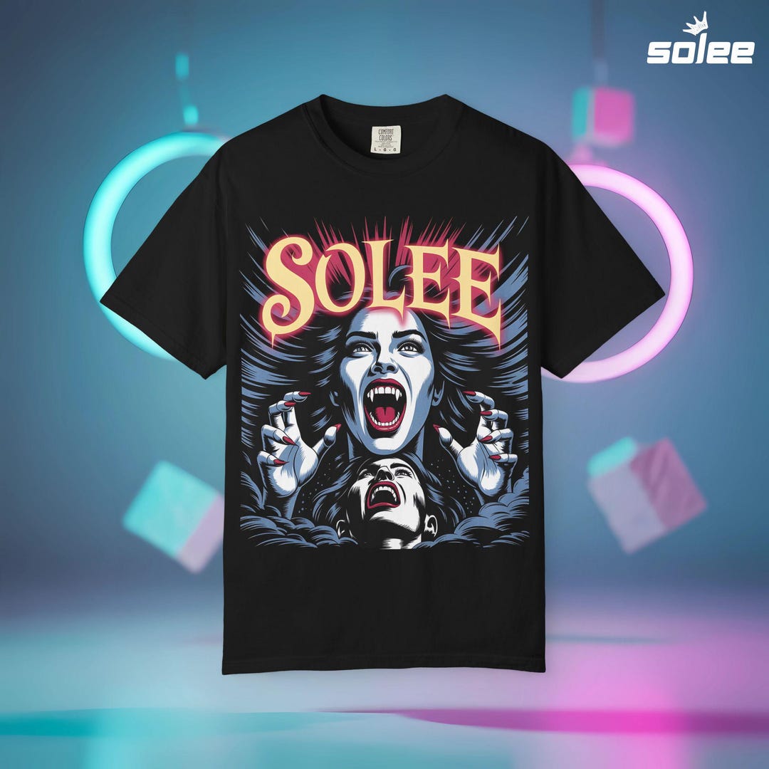 Vamp Queen Graphic T-shirt | Horror-chic Vampire Tee | SOLEE Wear the ...