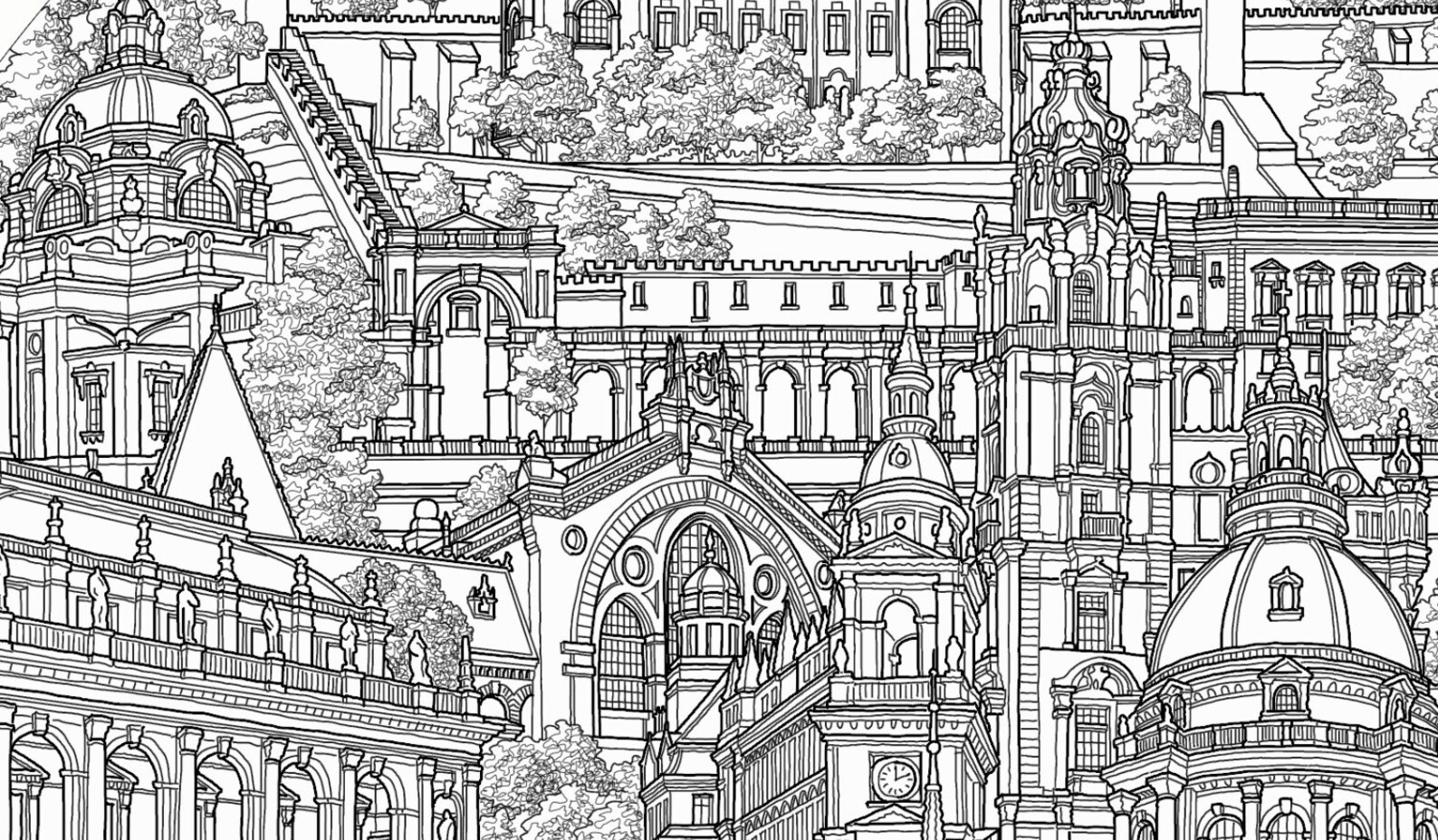 Budapest, Hungary Fine Art Architecture Cityscape Illustration Skyline ...
