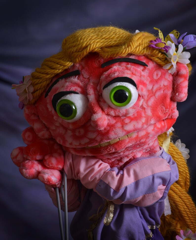 Rapunzel Hand and Rod Puppet - Etsy
