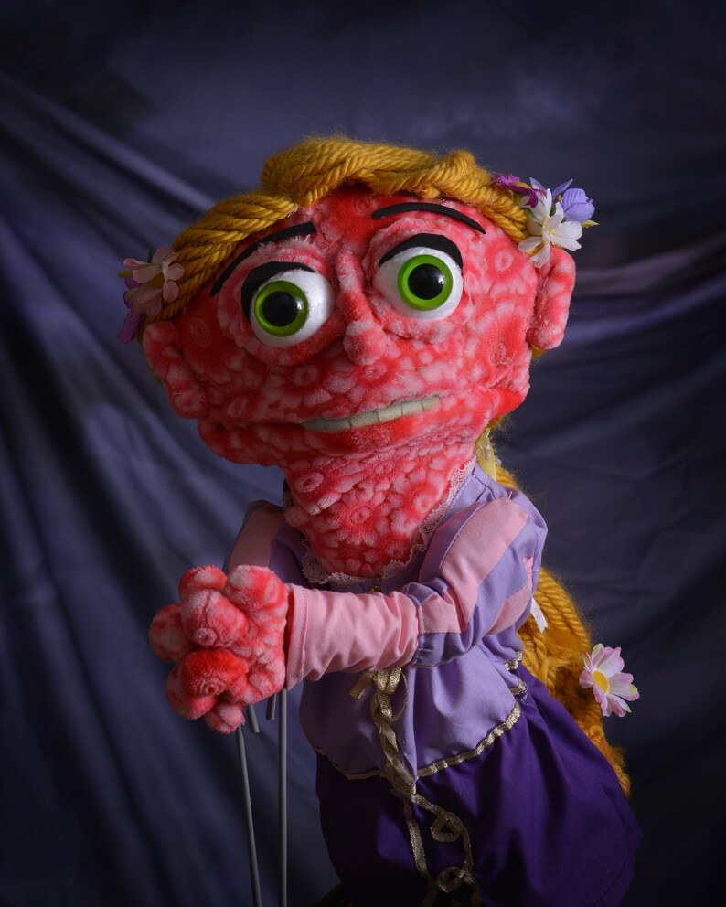 Rapunzel Hand and Rod Puppet - Etsy