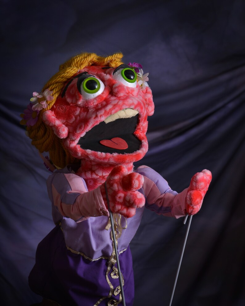 Rapunzel Hand and Rod Puppet - Etsy