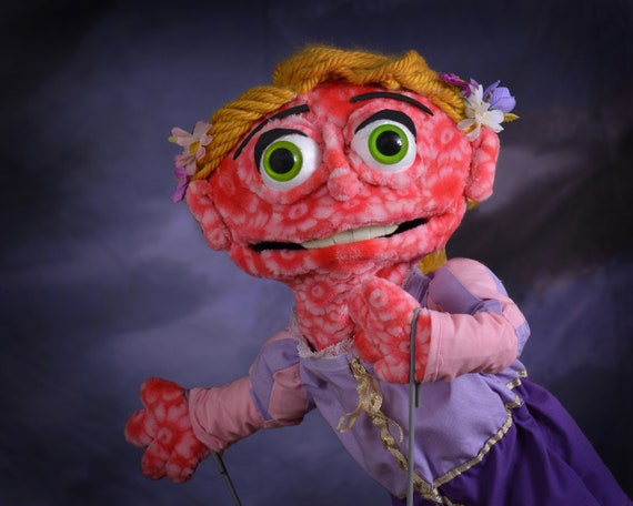 Rapunzel Hand and Rod Puppet - Etsy