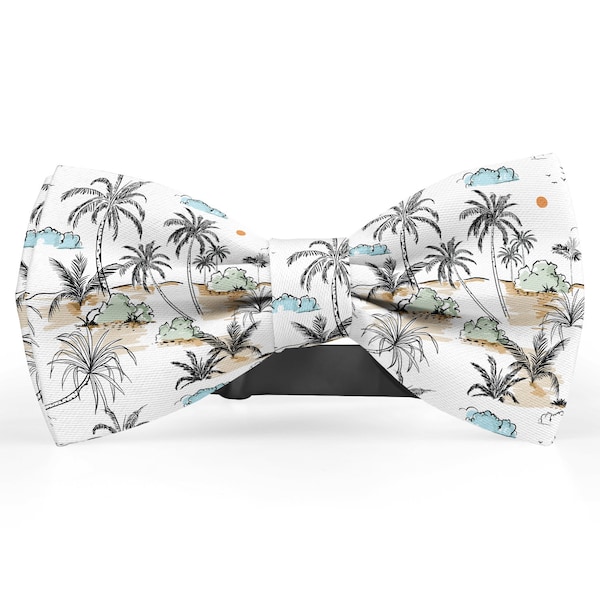 Palm Tree Bow Tie - Etsy