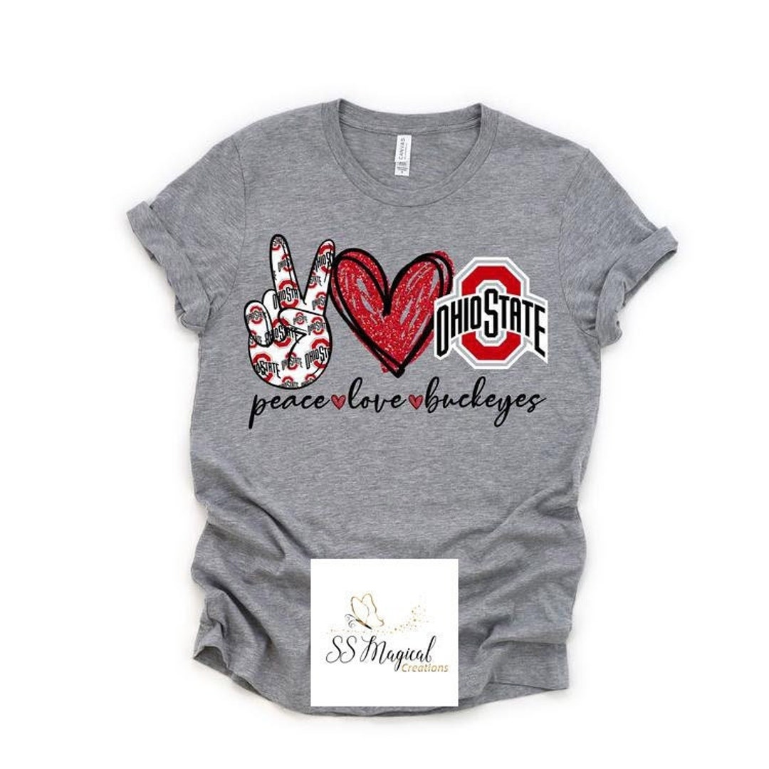 Peace Love Buckeyes Shirt - Etsy