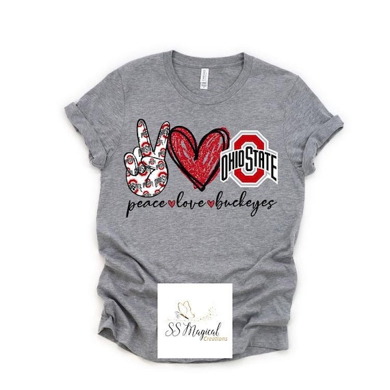 Peace Love Buckeyes Shirt - Etsy