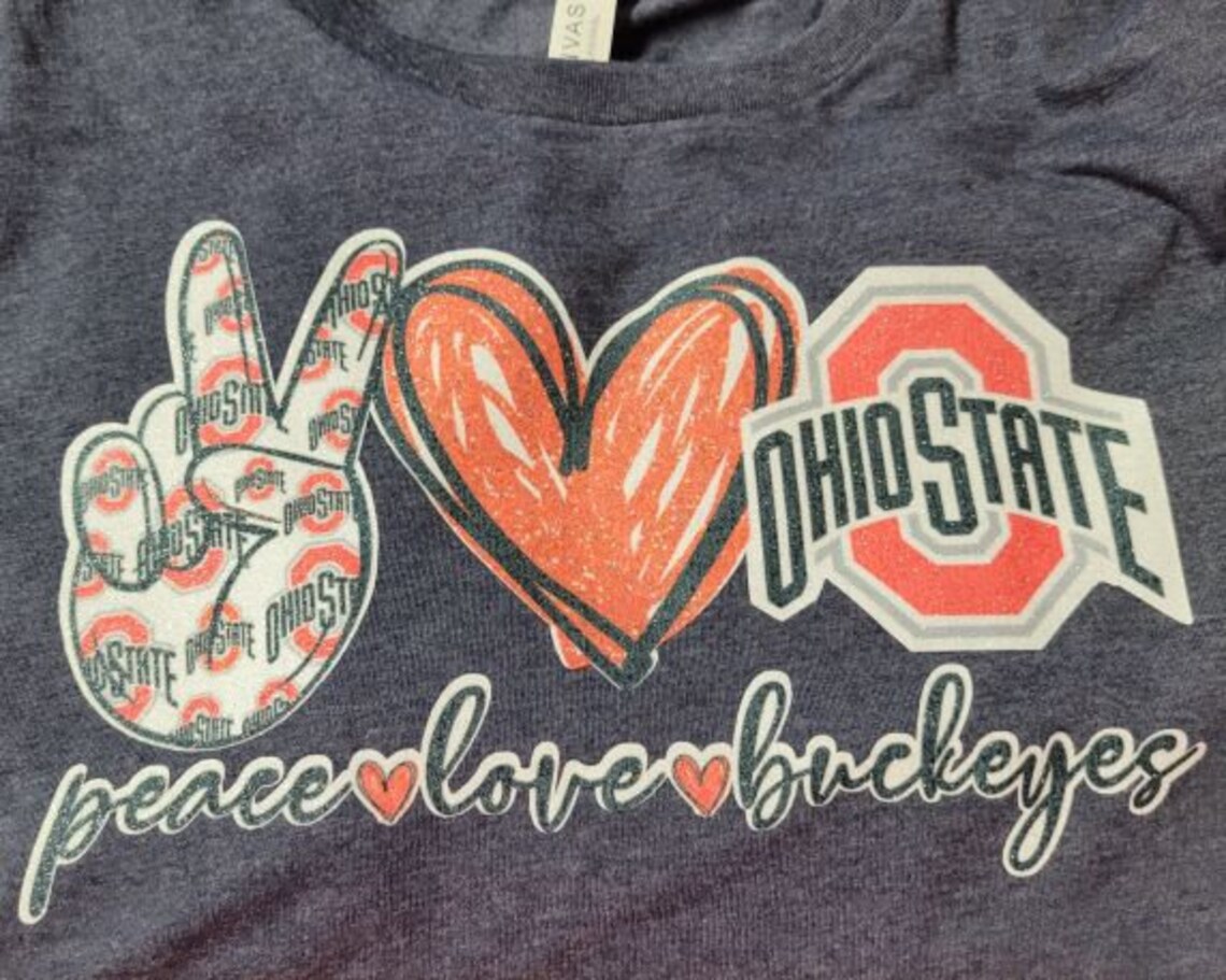 Peace Love Buckeyes Shirt - Etsy