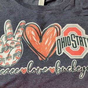 Peace Love Buckeyes Shirt - Etsy