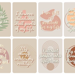 Positive Affirmation Cards for Women, Vision Board Printables, Digital ...