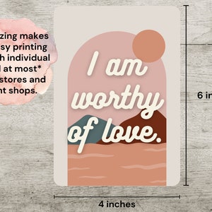 Positive Affirmation Cards for Women, Vision Board Printables, Digital ...