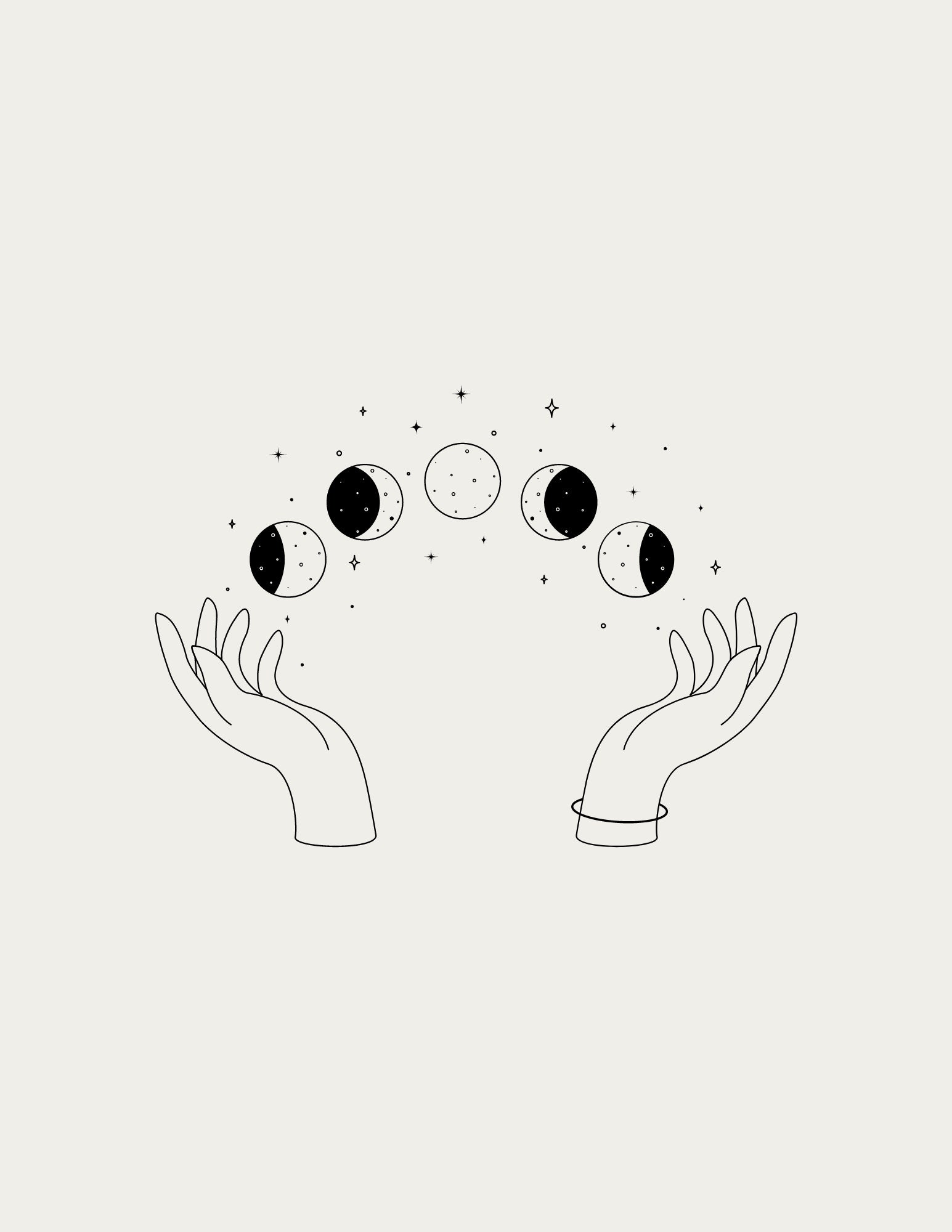 Moon Printable, Spiritual Wall Art, Moon Phases Wall Art, Moon Phase ...