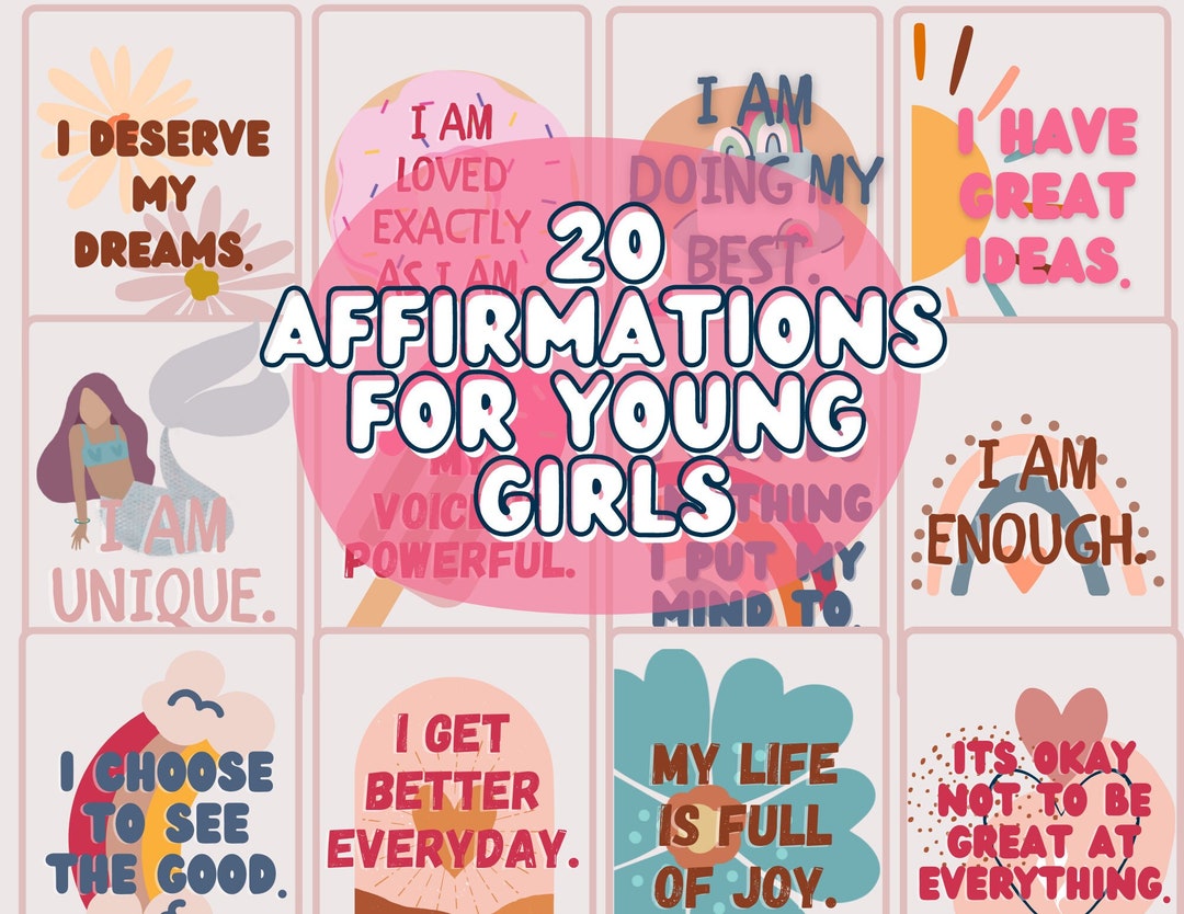 Affirmation Cards for Girls Affirmation Cards Printable - Etsy UK