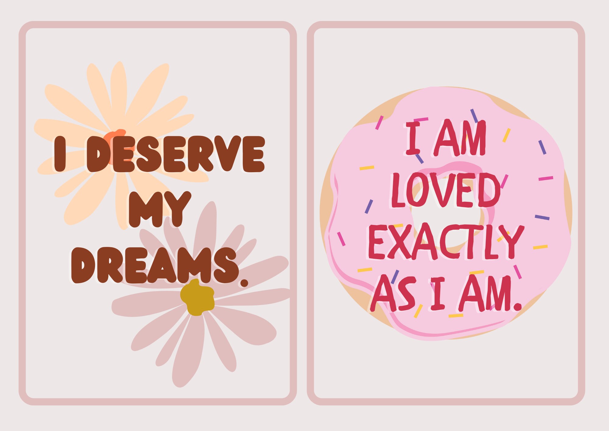 Affirmation Cards for Girls, Affirmation Cards for Girls Printable ...