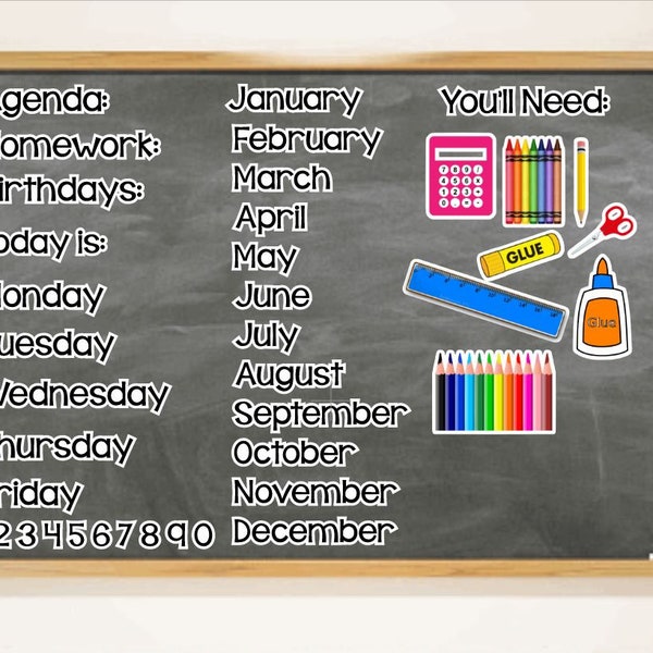 Whiteboard for Classroom - Etsy