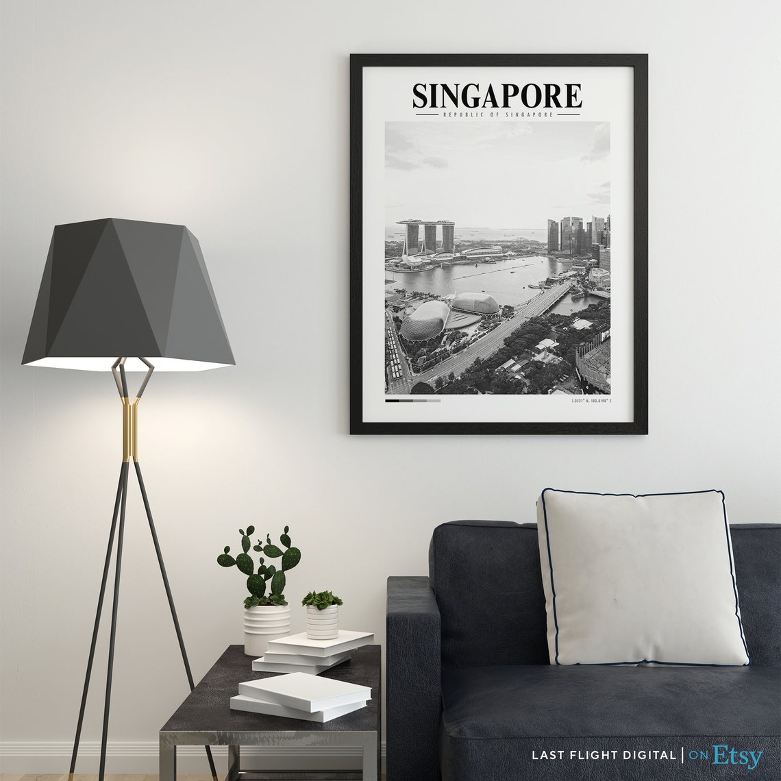 Singapore Print Singapore Poster Singapore Wall Art Travel - Etsy
