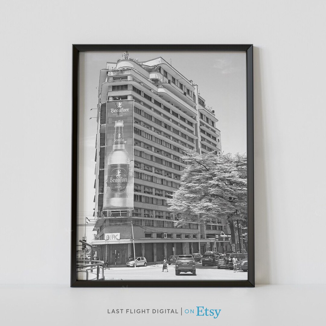 Congo Print, Kinshasa Poster, Cityscape, Congo Poster, Kinshasa Print ...