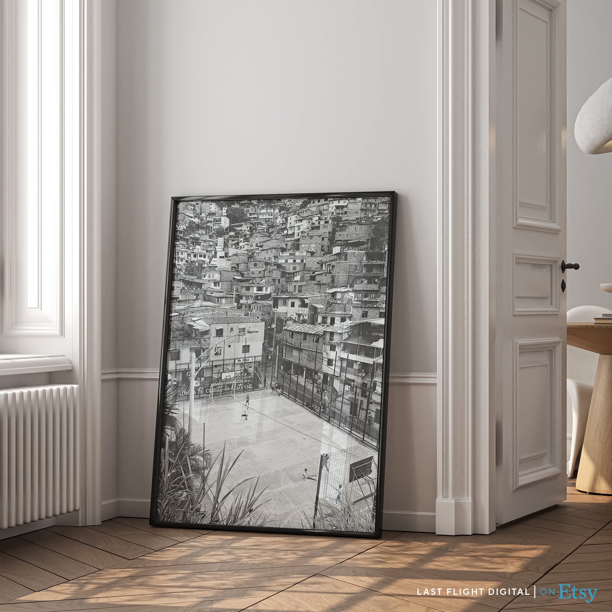 Colombia Poster, Medellin Print, Cityscape, Favelas, Colombia Print ...