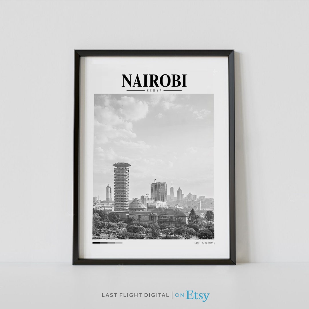 Kenya Print Nairobi Poster Business District Kenya Poster - Etsy
