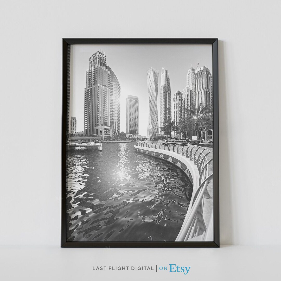 Dubai Poster, United Arab Emirates Poster, Cityscape, Dubai Print ...