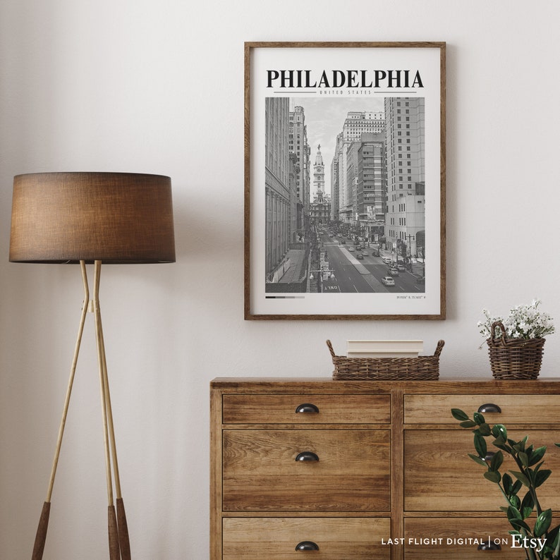 Philadelphia Print, Pennsylvania Poster, City Hall, Philadelphia Poster ...