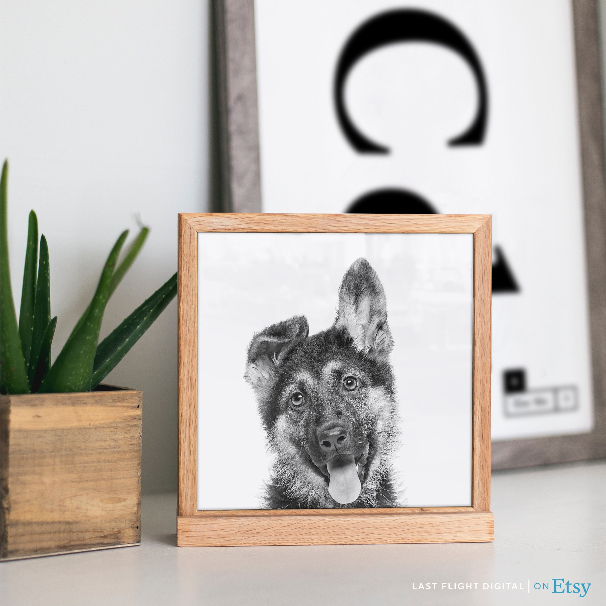 Dog Print German Shepherd Dog Poster Puppy Print Puppy - Etsy