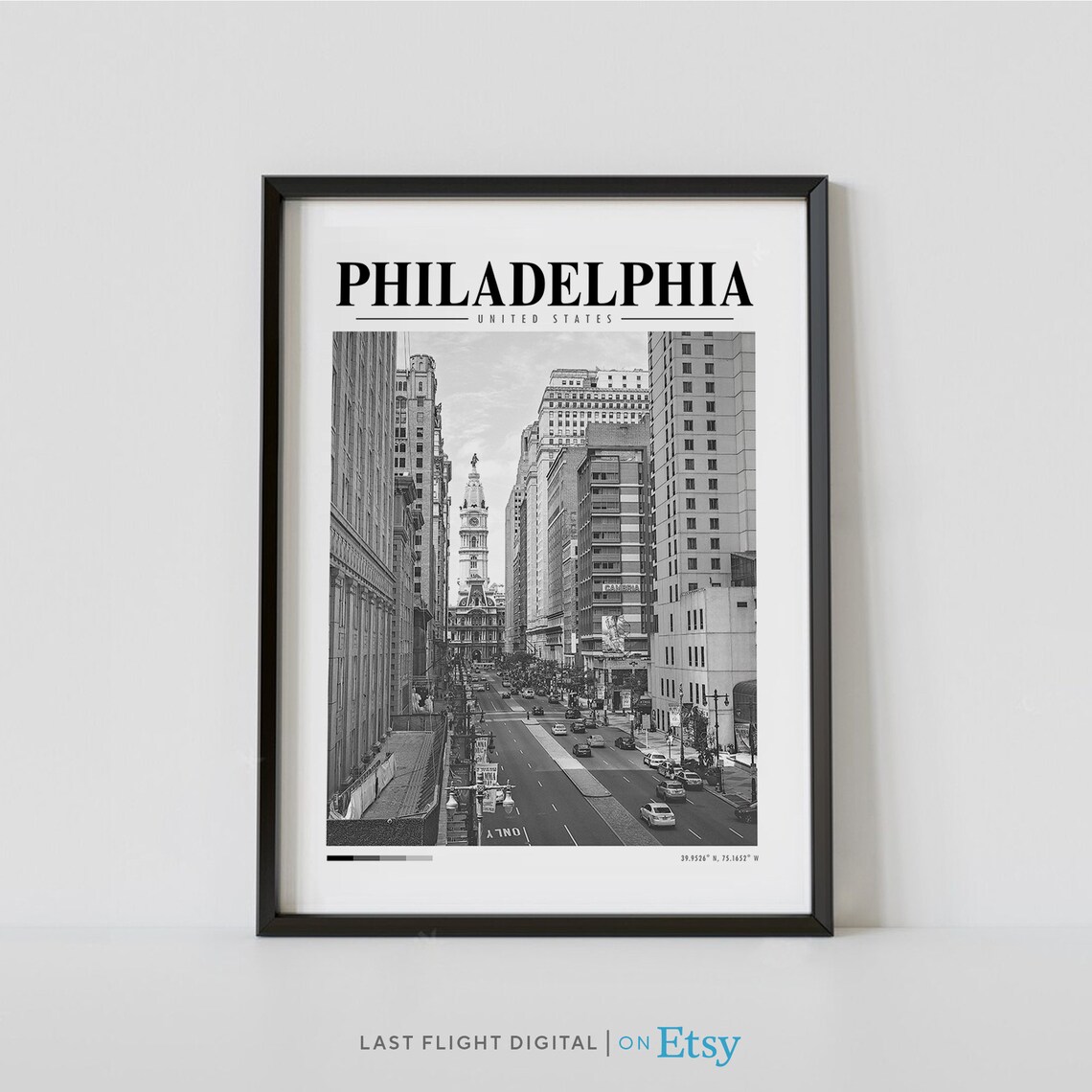 Philadelphia Print, Pennsylvania Poster, City Hall, Philadelphia Poster ...