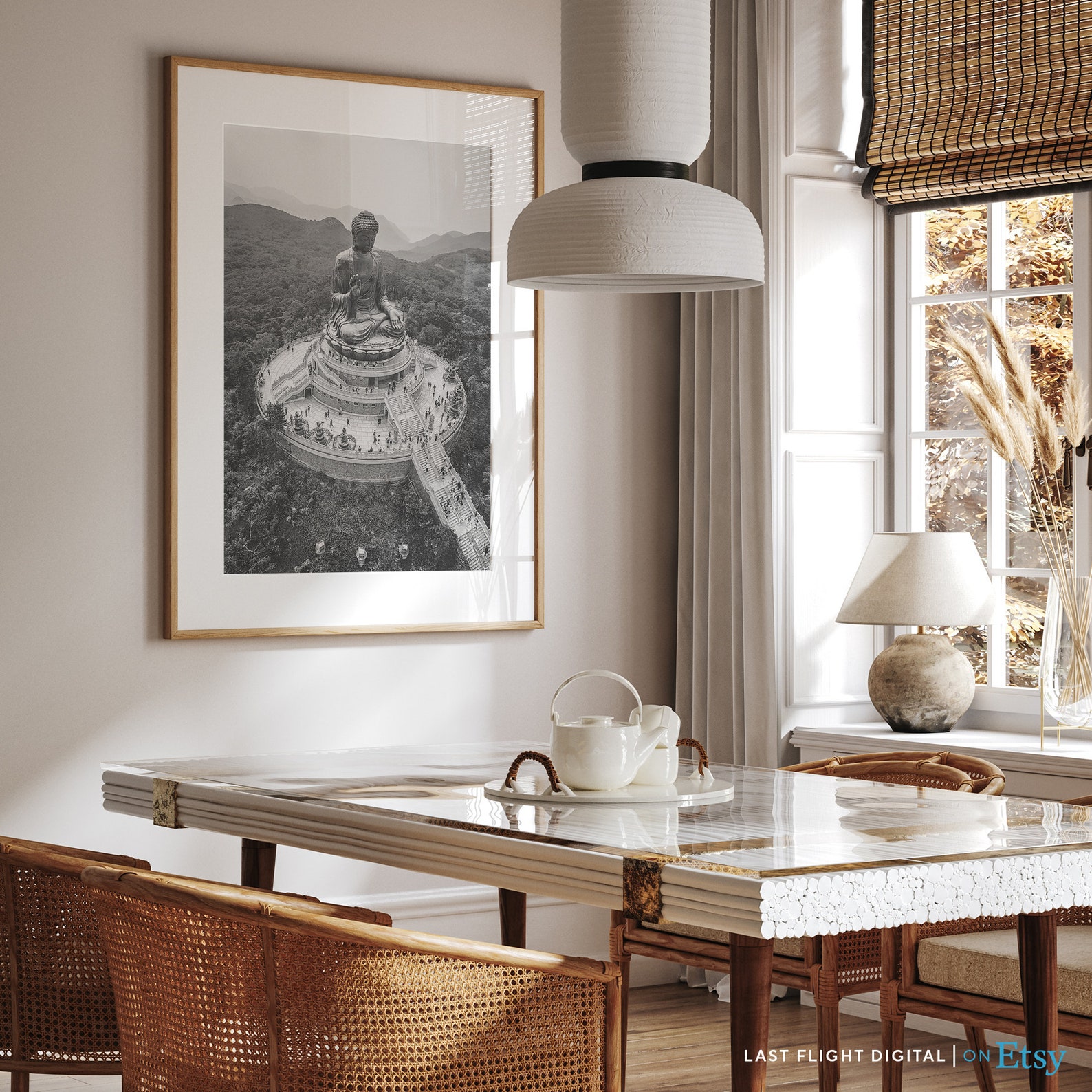 Hong Kong Poster, China Poster, Tian Tan Buddha, China Art, Hong Kong ...