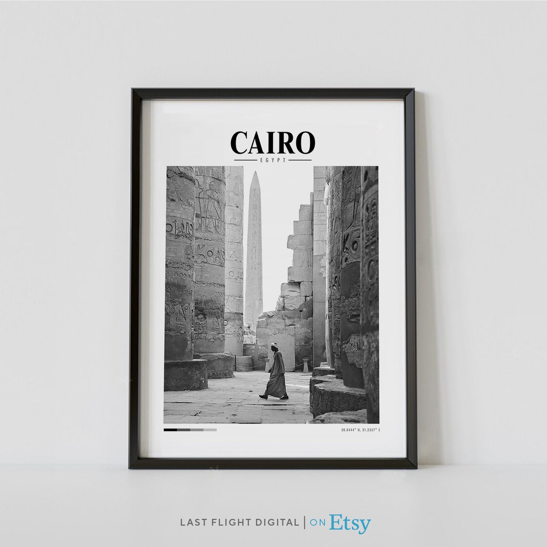 Egypt Poster Cairo Poster Egyptian Art Egypt Print Pyramid - Etsy