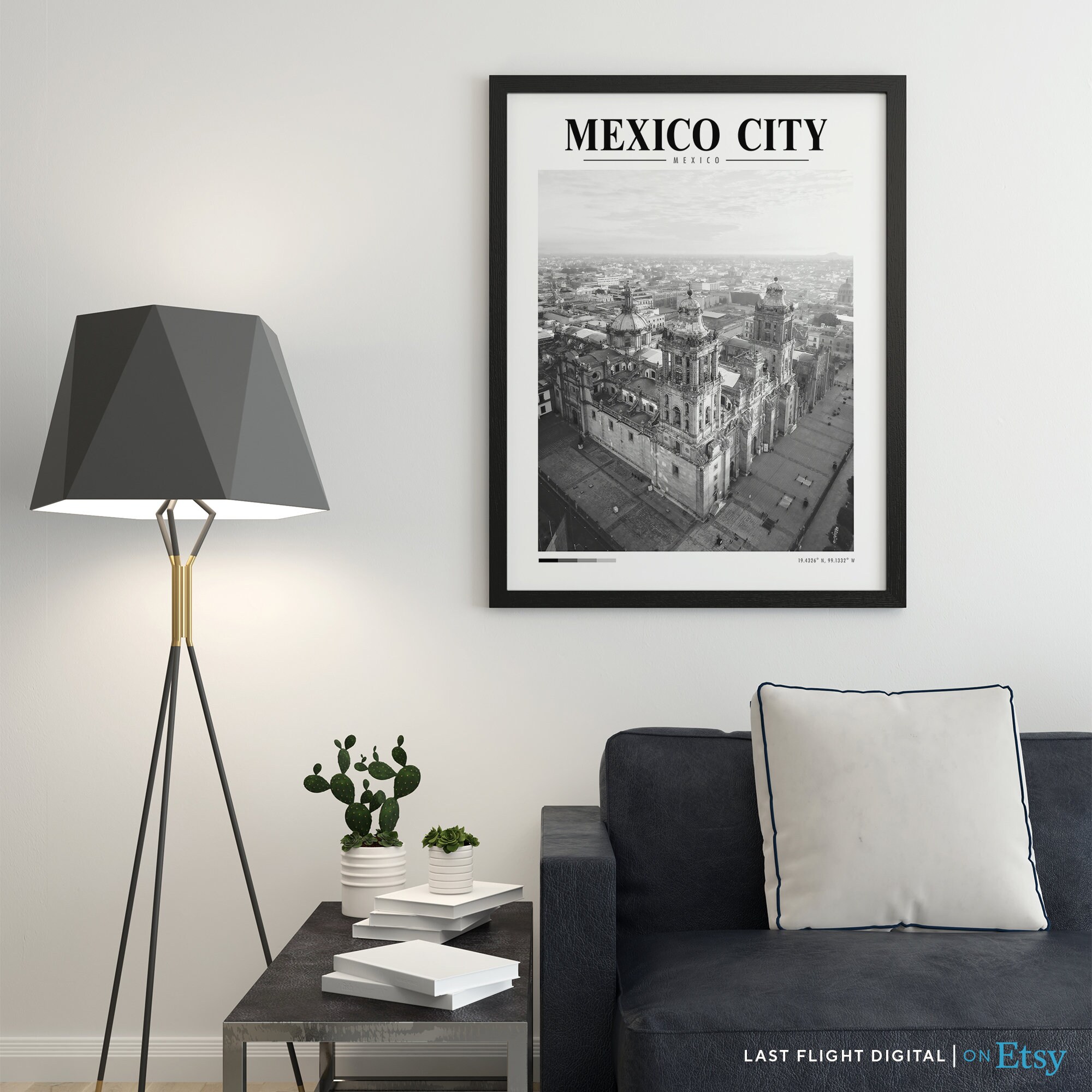 Mexico Poster Print, Mexico City, Metropolitan Cathedral, Mexico Wall Art, Black and White ...