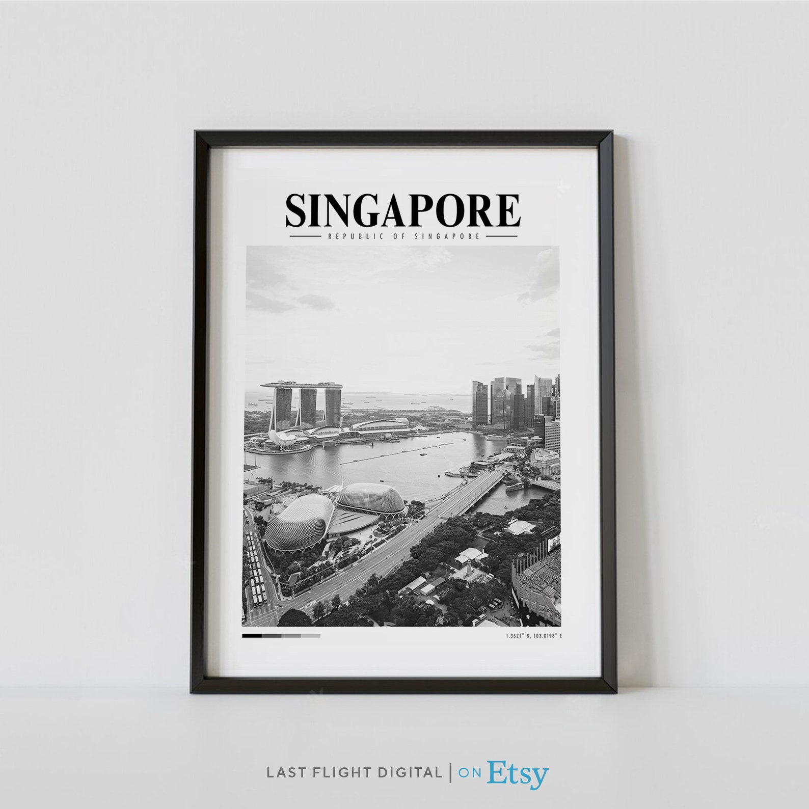 Singapore Print Singapore Poster Singapore Wall Art Travel - Etsy
