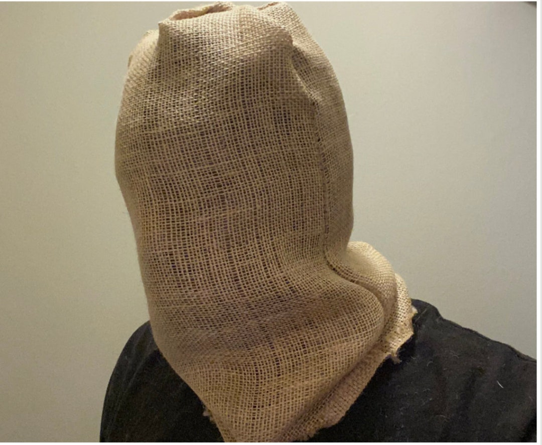 Burlap Sac Mask / With Visibility / You Can See With This Mask on / Ski ...
