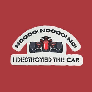 I Destroyed the Car F1 - Etsy