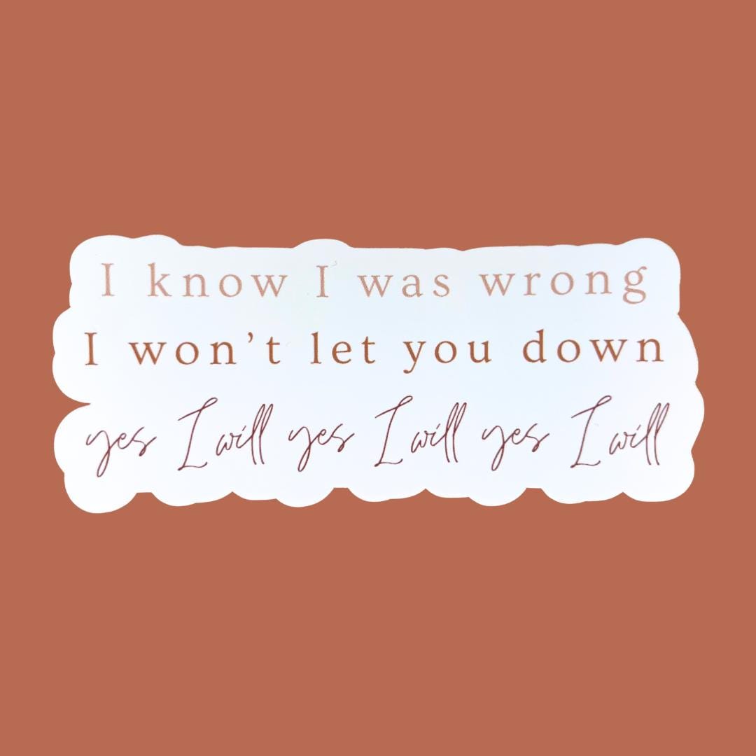 Sparks "yes I Will" Sticker - Etsy
