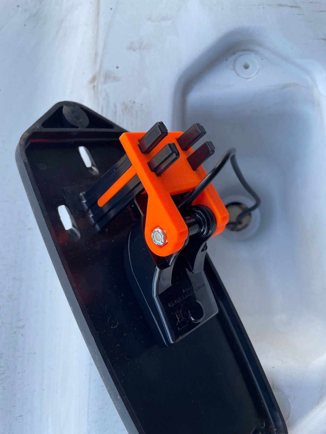 Garmin Dual Beam Transducer Mount for Hobie Fish Finder Ready Kayaks ...