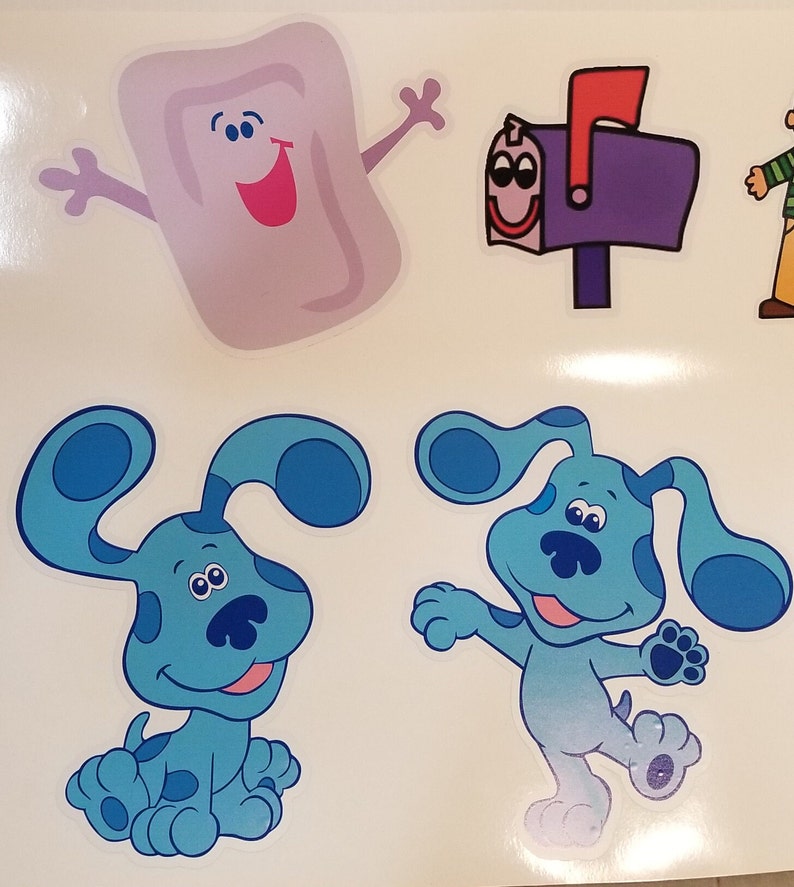 Blue's Clues Sticker Cutout Wall Vehicle Party Signs - Etsy
