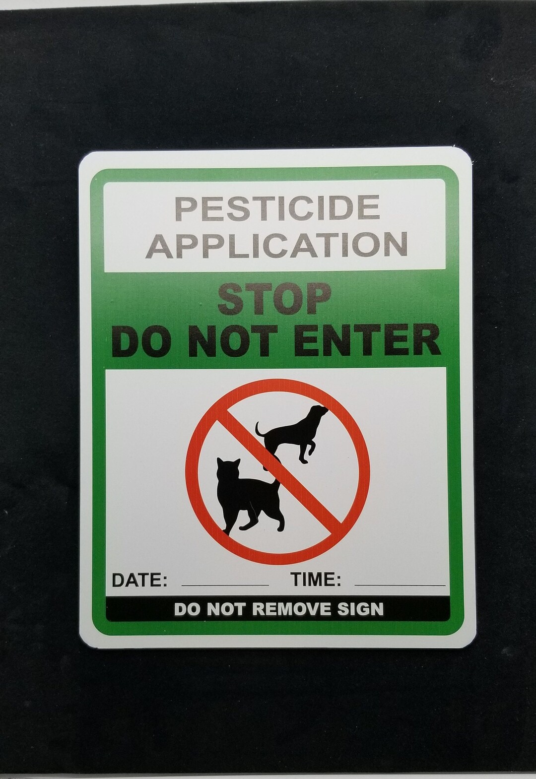 Pesticide in Use NO PEEING Poop Keep Lawn Sign Dog Waste Pick up After ...