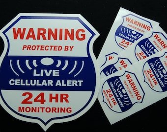 Door Alarm Stickers - Etsy