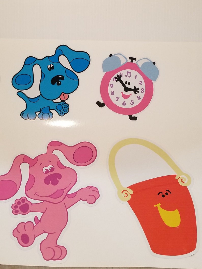 Blue's Clues Sticker Cutout Wall Vehicle Party Signs - Etsy