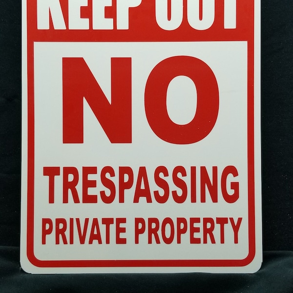 Keep Out Sign - Etsy UK