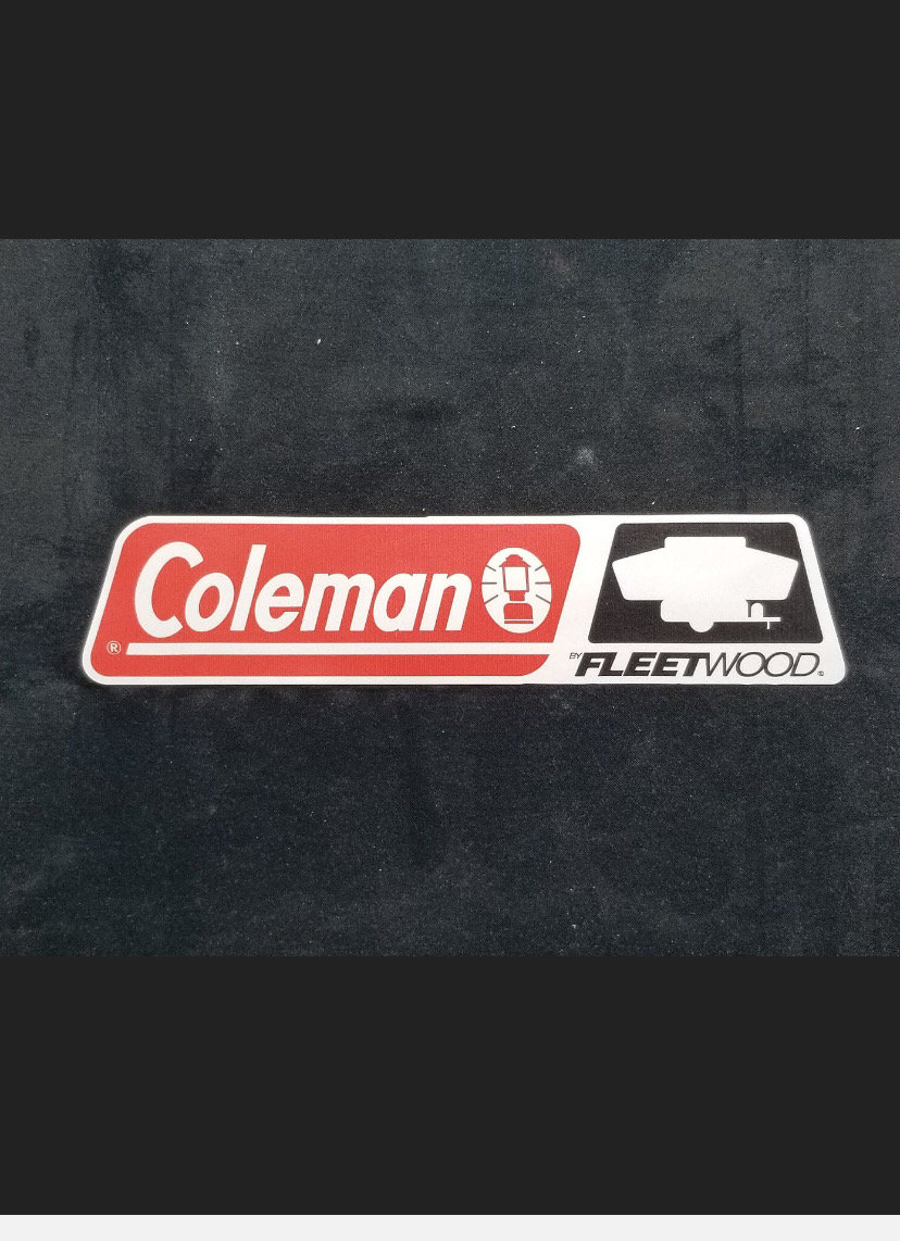 Coleman by Fleetwood Sticker Label for RV Trailer Lantern Stove Lamp 9 ...