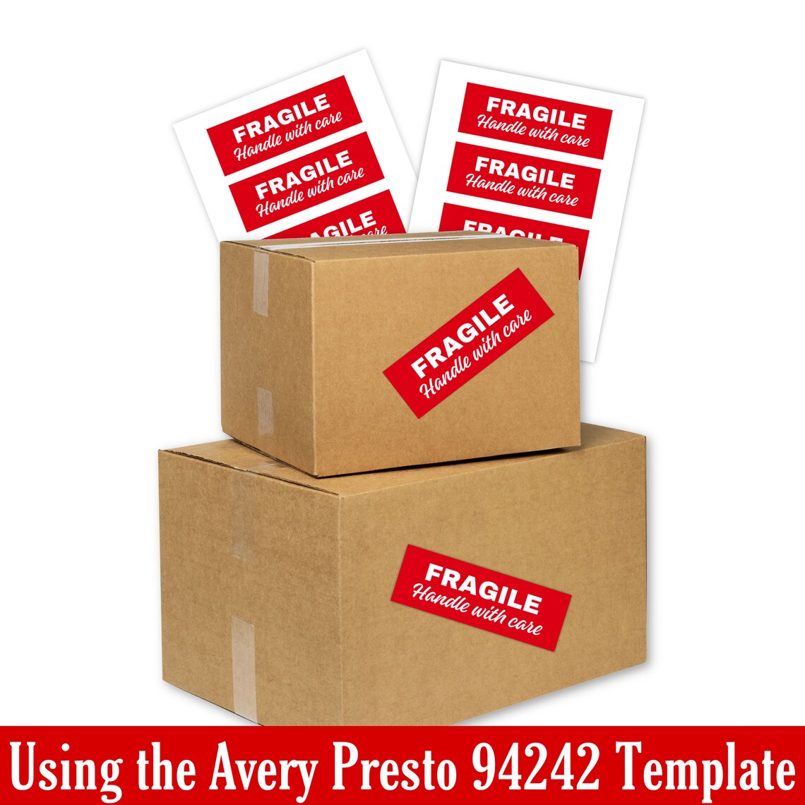 Fragile Label Stickers 2x6 Inch Printable Perfect for Moving, Shipping ...