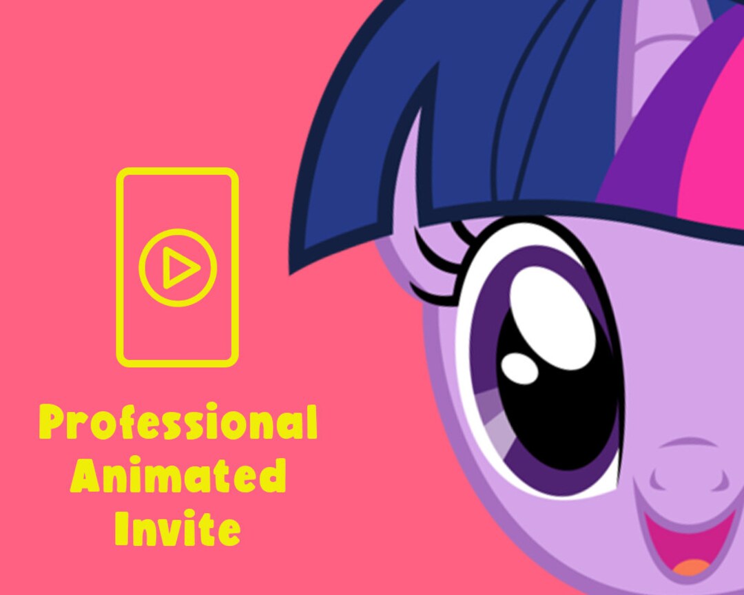 Animated Birthday Invitation, Birthday Party Invite, Invitation Video ...