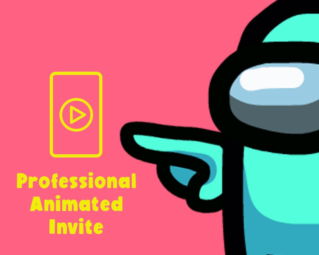 Animated Birthday Invitation, Birthday Party Invite, Invitation Video ...