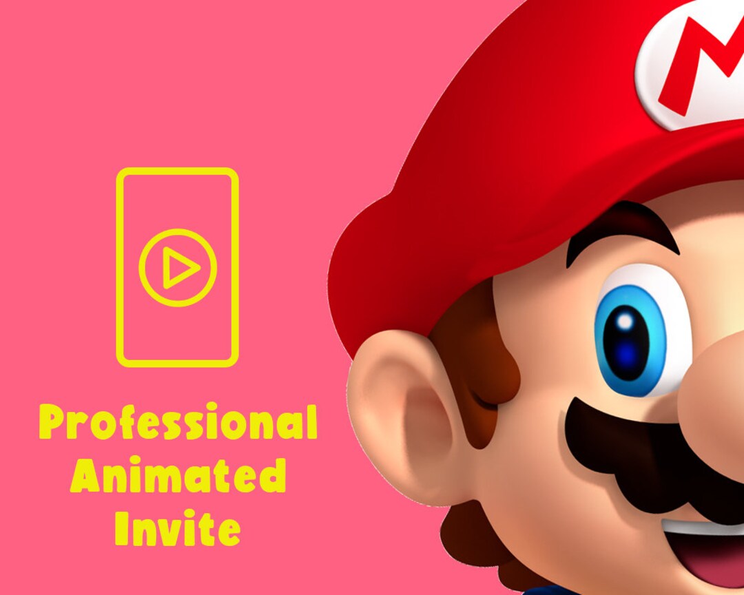 Animated Birthday Invitation, Birthday Party Invite, Invitation Video ...