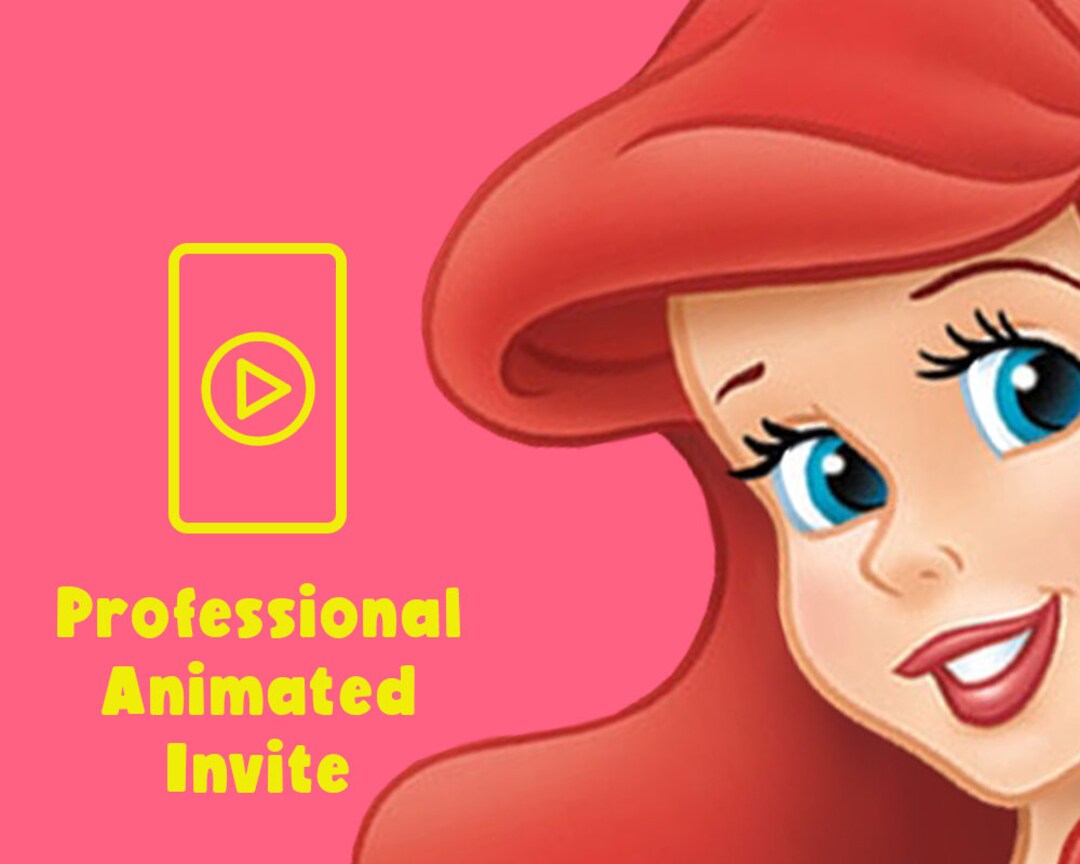 Animated Birthday Invitation, Birthday Party Invite, Invitation Video ...