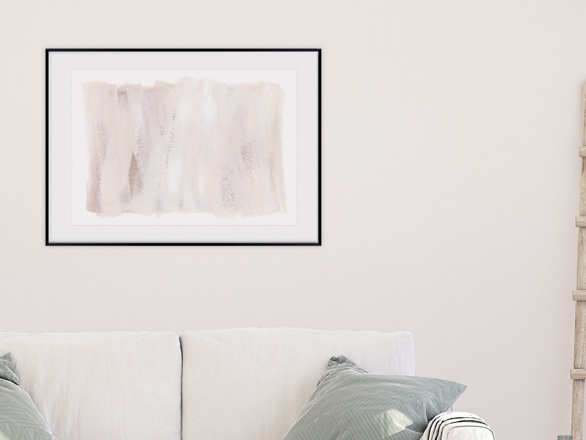 Scandi Large Wall Art, Japandi Large Print Abstract, Japandi Modern ...