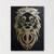 Sikh Khanda With Lion Sher Foil Art on Canvas Hand Made Sikh Art ...