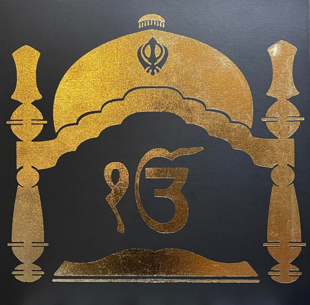 Sikh Art, Hand Made, Palki Sahib, Ek Onkar, Sikh Home Decor, Sikh Wall ...