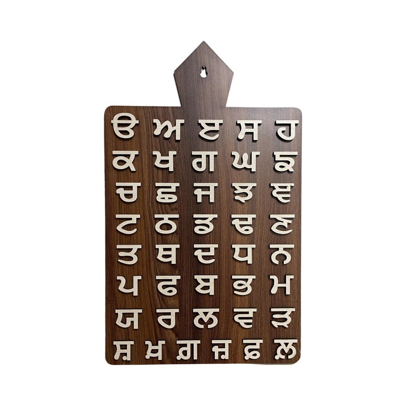 Punjabi Alphabet Wall Hanging Uda Ada Wall Decor Fatti - Etsy