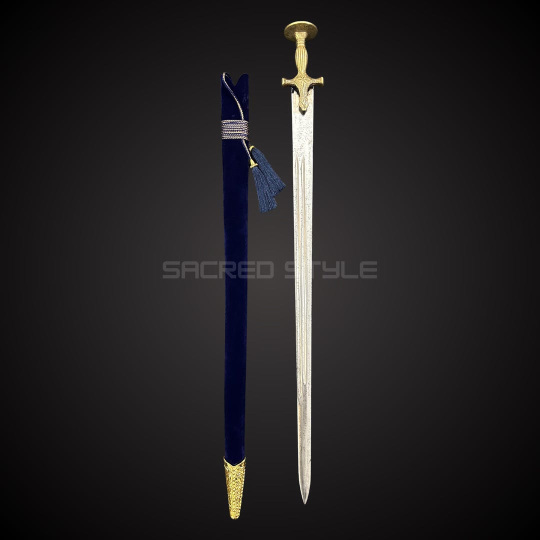 Big Kirpan, Sikh Saif Made of Sarbloh With Brass Handle, Sikh Kakar ...