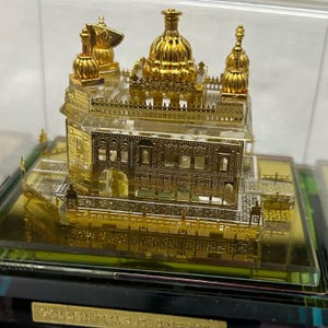 The Golden Temple 24k Gold Plated Model, Siri Darbar Sahib, Siri ...
